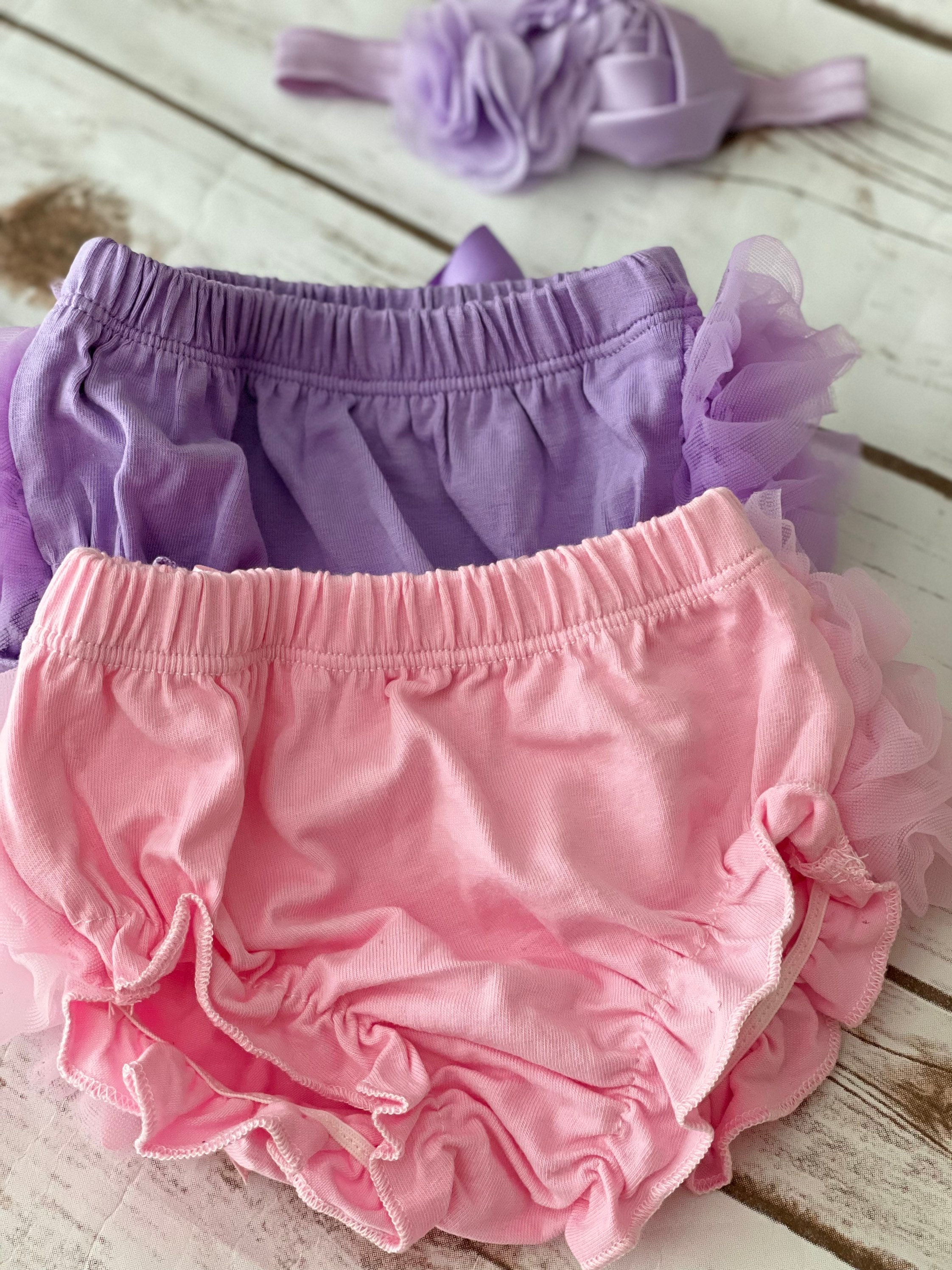 Baby Bloomer, Baby Girl Diaper Cover, Baby Ruffled Bloomers, Newborn ...
