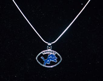 Detroit Lions Necklace | Etsy