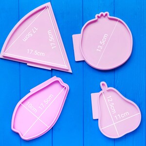 Fruits Silicone Molds for Resinart - Mold for Epoxy Resin - Coaster ...