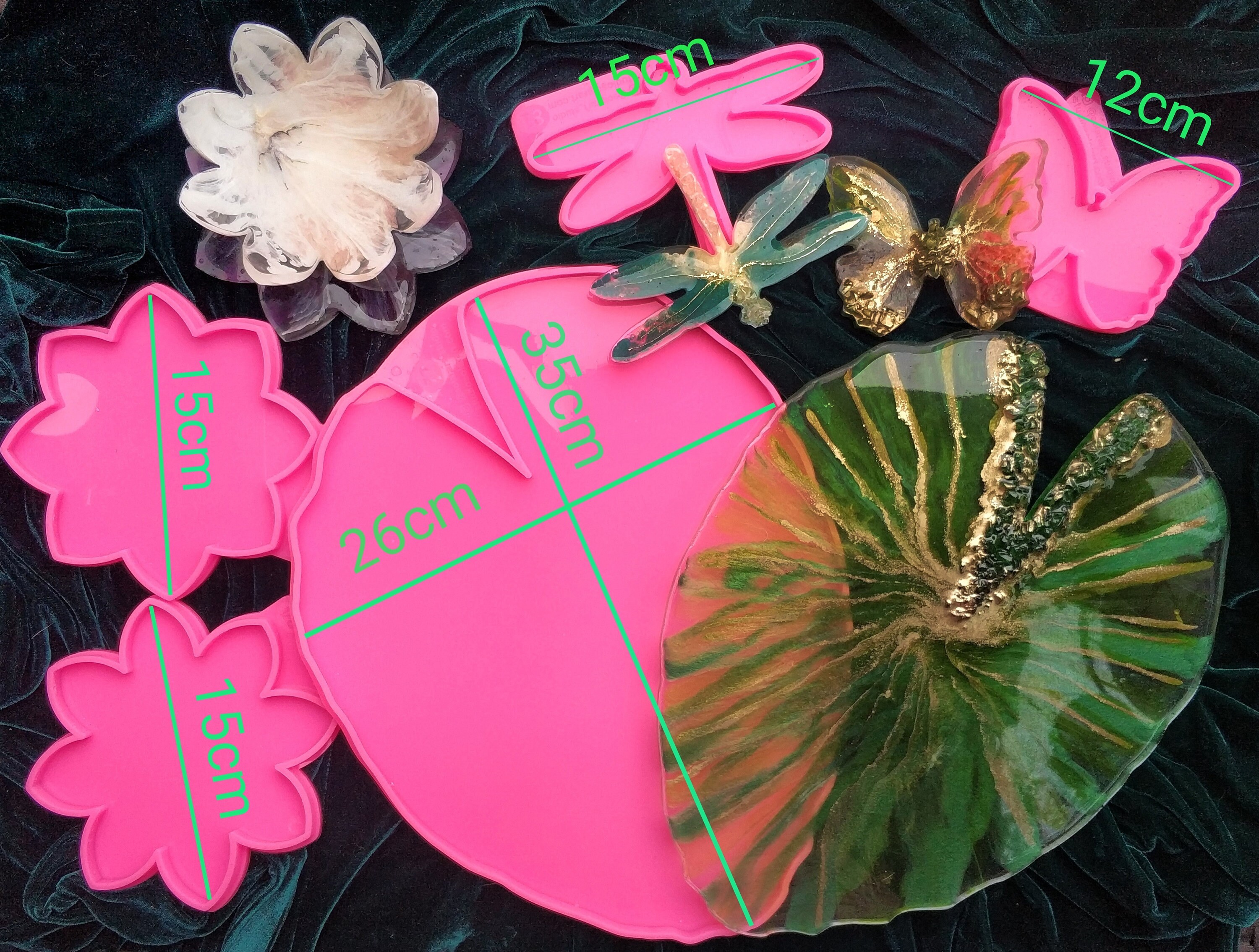Old Pond Mold Set Water Lily Tray Lilies Dragonfly and - Etsy
