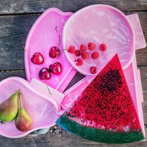 Fruits Silicone Molds for Resinart - Mold for Epoxy Resin - Coaster ...