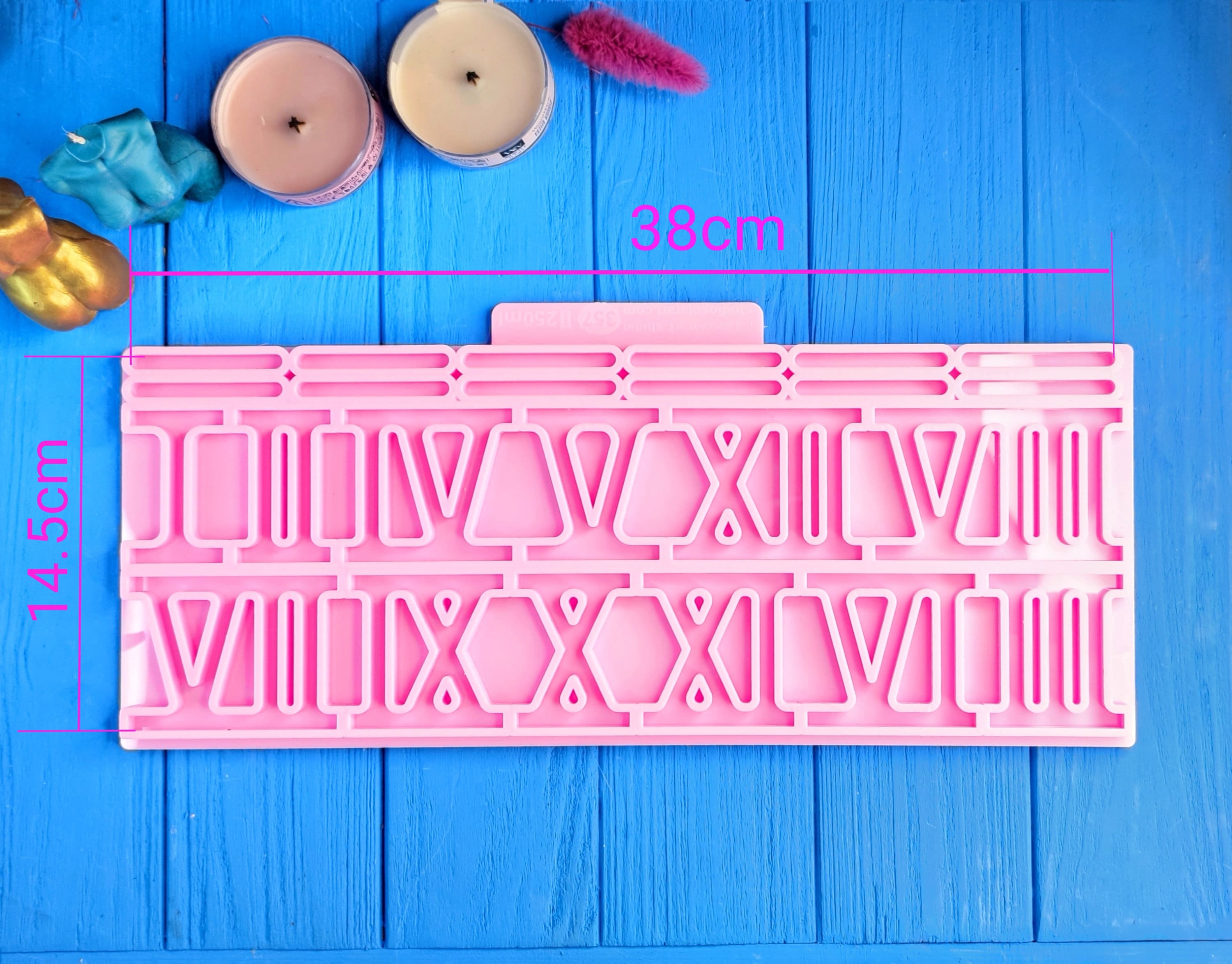 Roman Numerals Silicone Mold for Wall Clock - Silicone Mold for ...