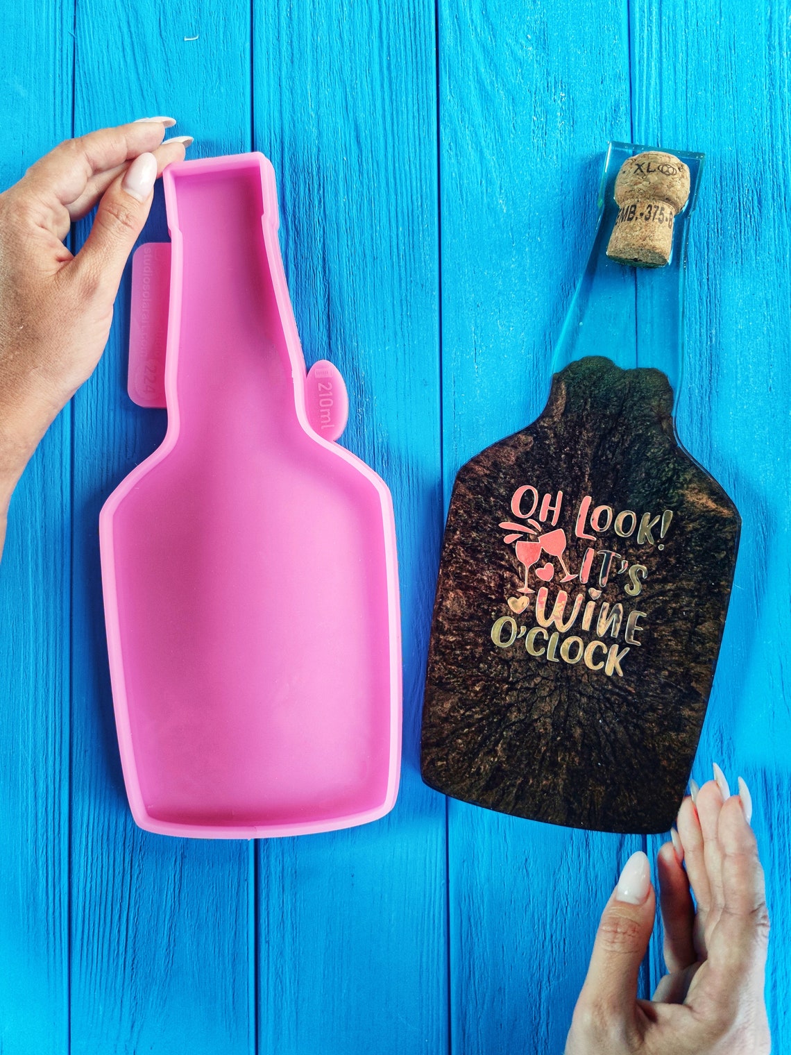 Whisky Bottle - Silicone Mold for Resinart - Mould for Epoxy Resin ...