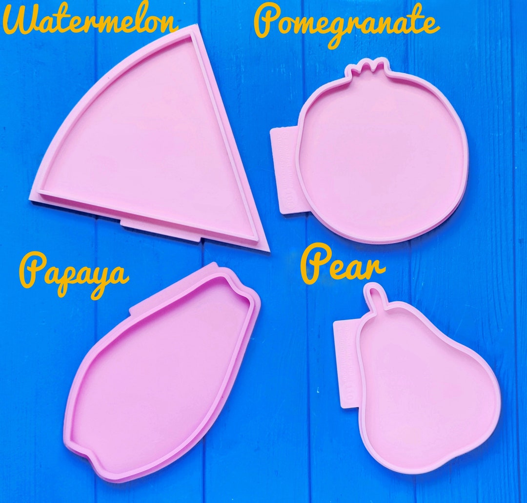 Fruits Silicone Molds for Resinart - Mold for Epoxy Resin - Coaster ...