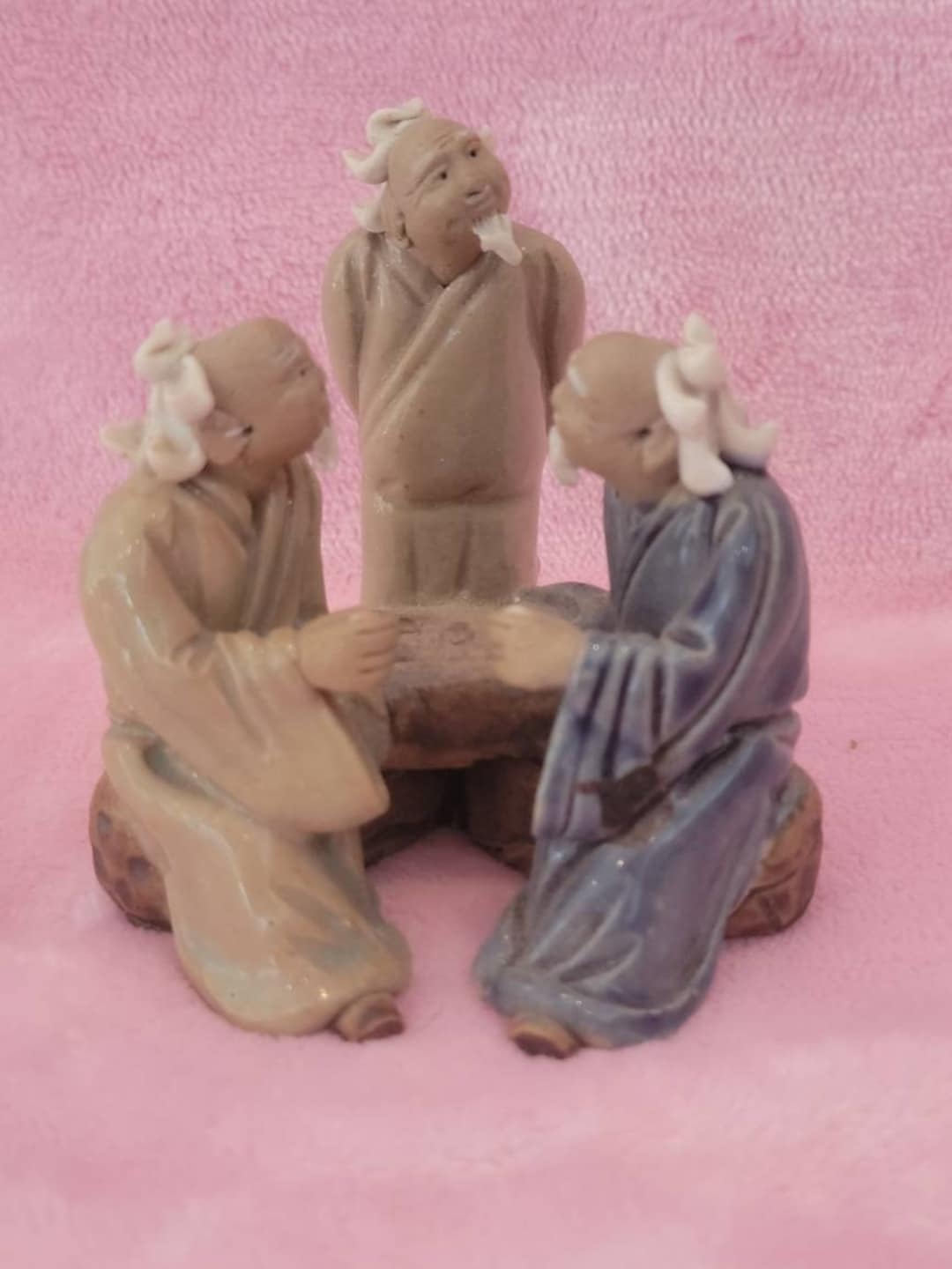 Vintage Chinese Mudmen Figurine - Etsy
