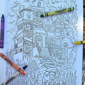 Creepy Coloring Book - Etsy