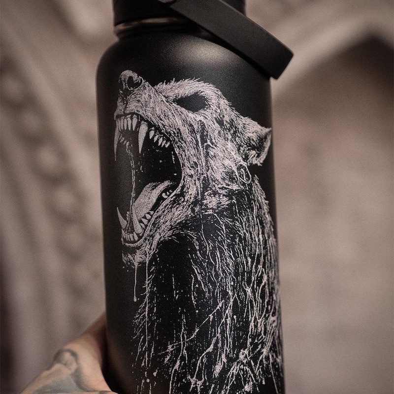 Gothic Water Bottle 32 Oz - Etsy