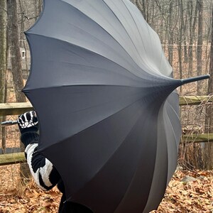 Batwing Pagoda Umbrella [MIDNIGHT BLACK] - Etsy