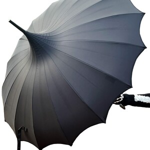 Batwing Pagoda Umbrella [MIDNIGHT BLACK] - Etsy