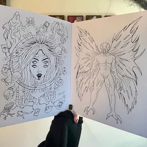 Creepy Coloring Book - Etsy