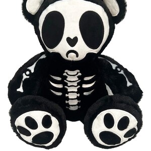Grumpy Bones Bear Plush Toy - Etsy