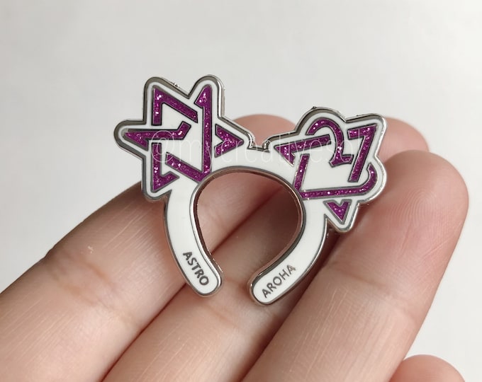 Astro X Aroha Headband Enamel Pin - Etsy