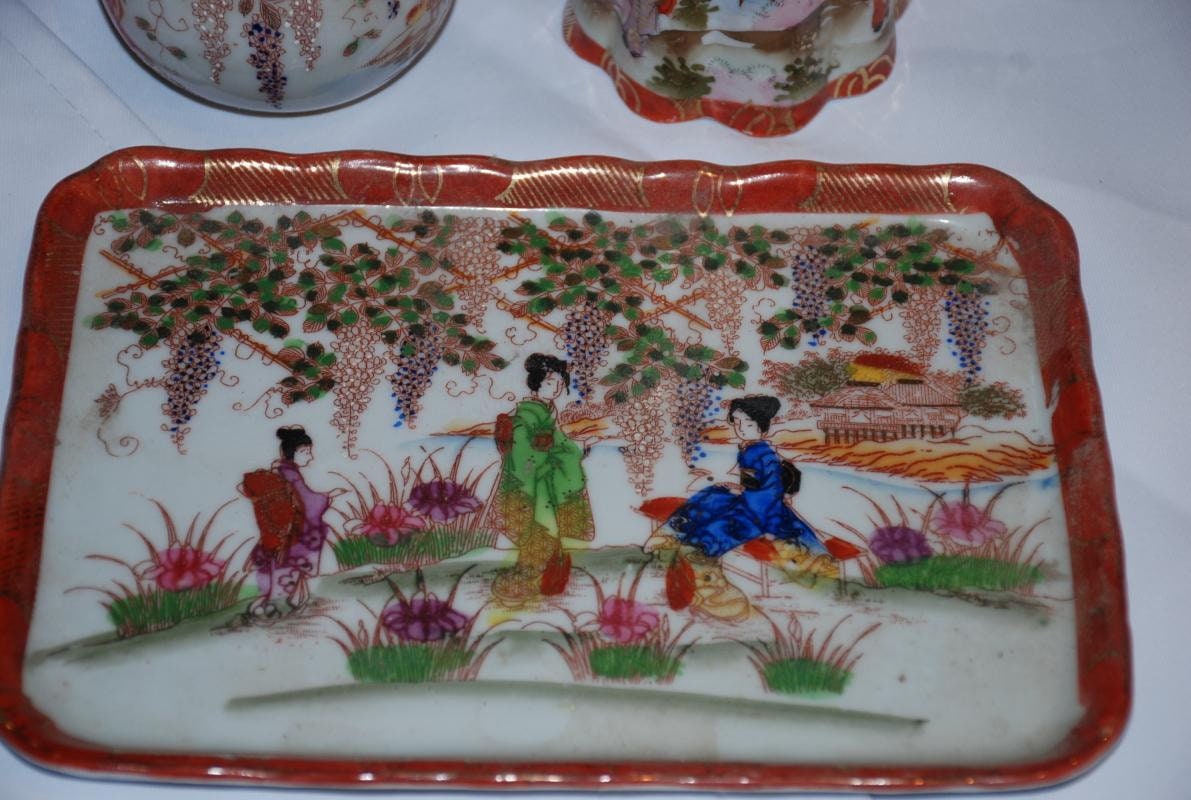GEISHA GIRL Porcelain Japan Nippon Chocolate KYUSU Pot Set - Etsy