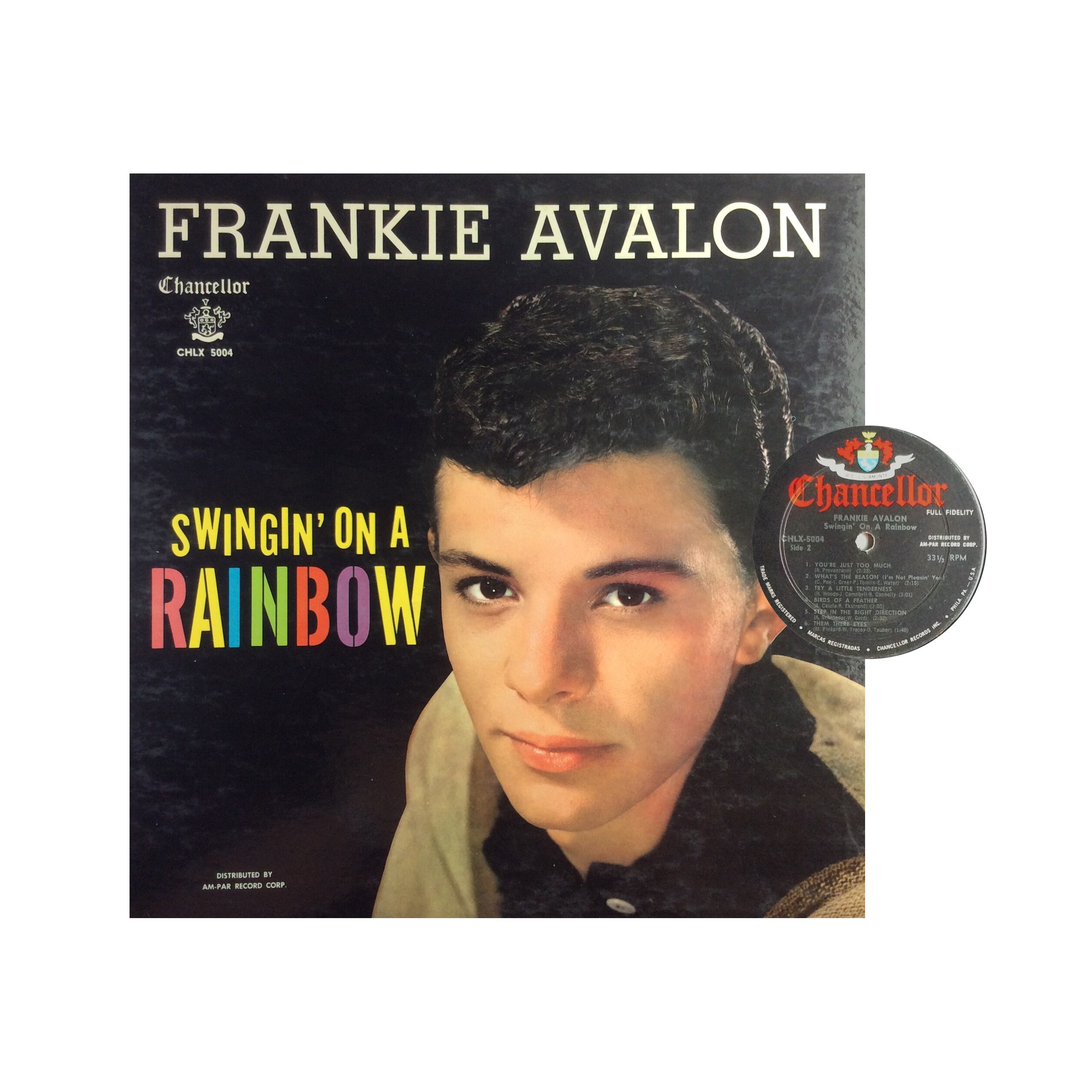LP - Frankie Avalon - Swingin' on A Rainbow - Chancellor 6004 - (LP68 ...