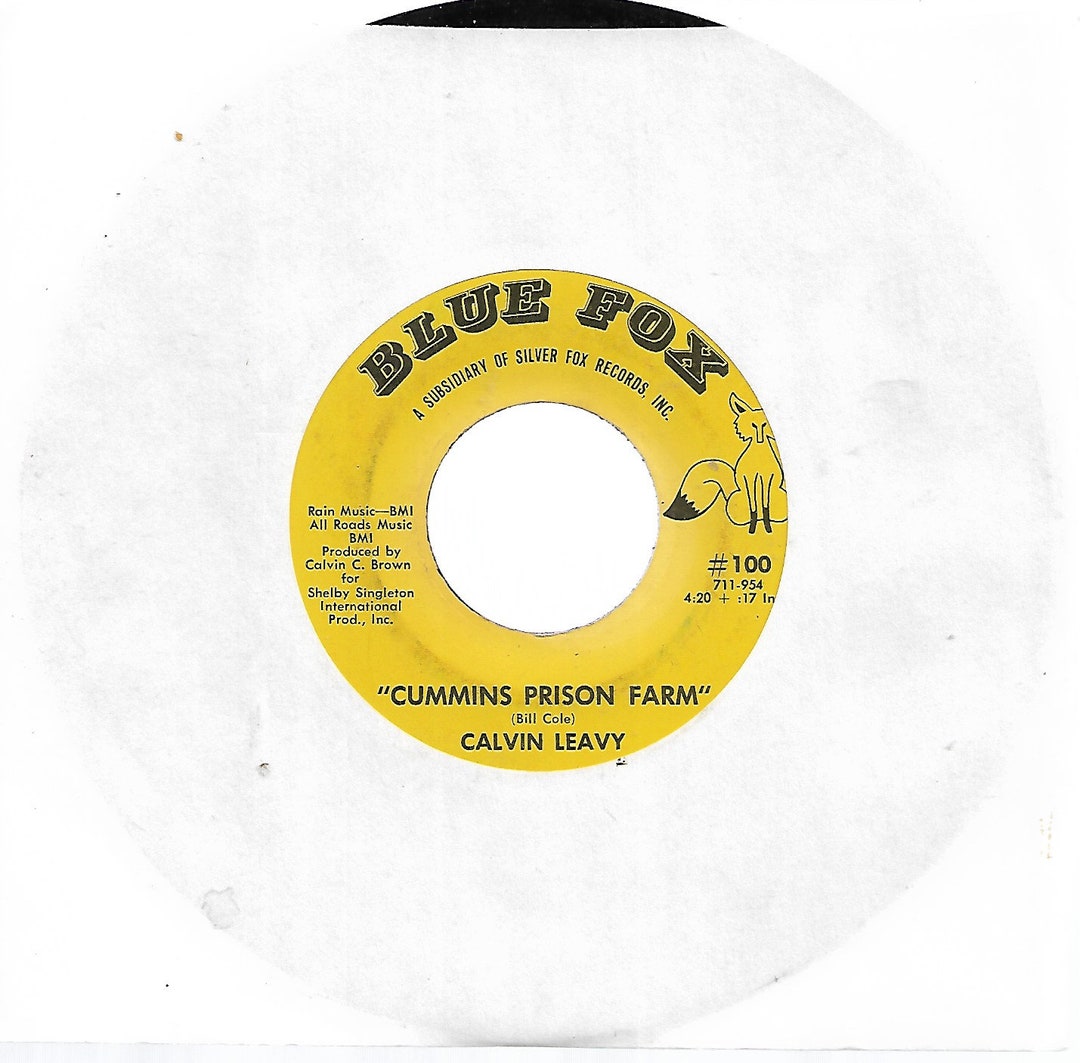 45 Rpm - Calvin Leavy - Cummins Prison Farm / Brought You to the City ...