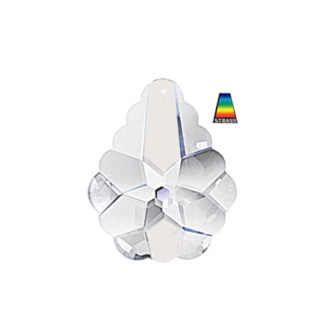 Swarovski Strass 8908 Arabesque Pendeloque Prism - Crystal Clear - 3 ...