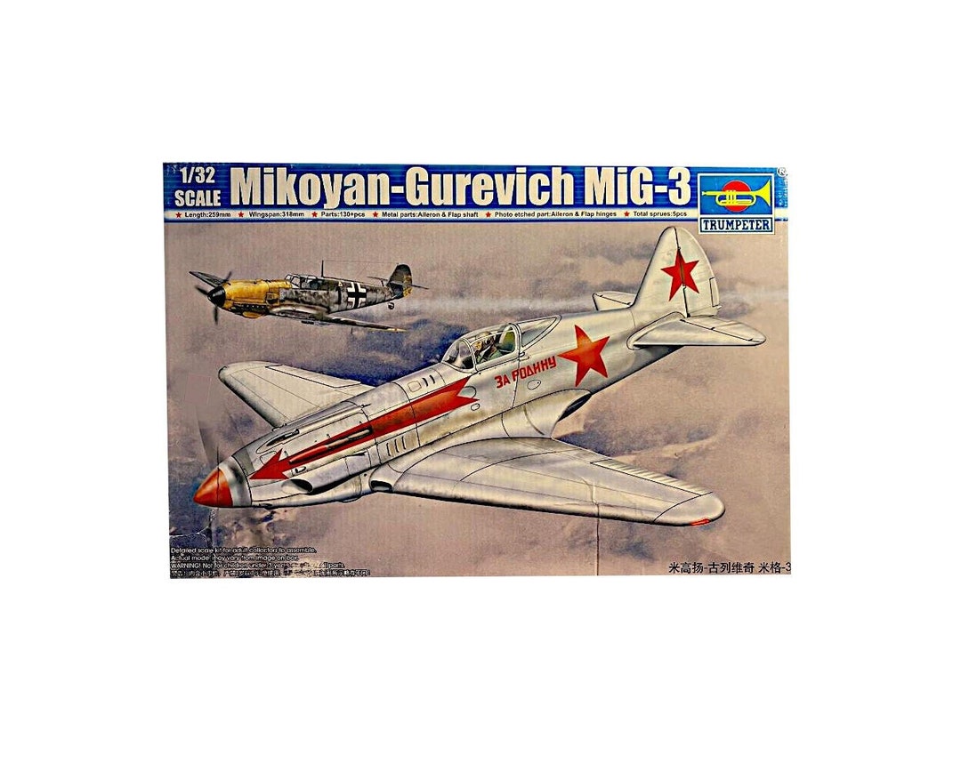 Mikoyan-gurevich MIG-3 1:32 Plastic Model Kit Bytrumpeter - Etsy