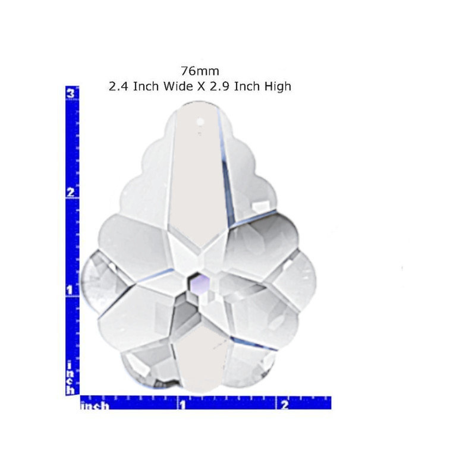 Swarovski Strass 8908 Arabesque Pendeloque Prism - Crystal Clear - 3 ...