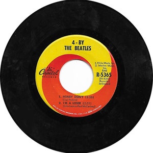 RARE 45rpm EP - the Beatles - 4 by 4 - C1965 - Capitol R-5365 - Etsy