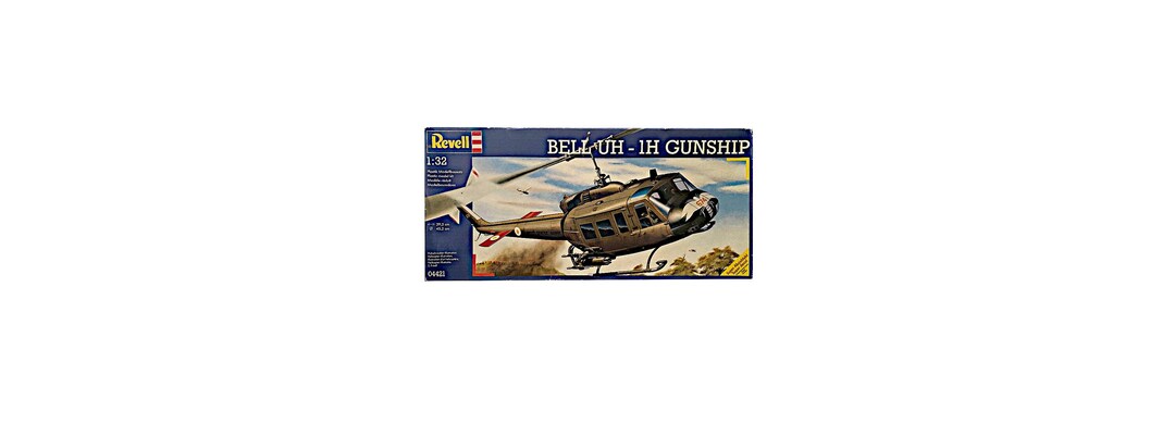Bell UH-1H Huey Gunship - 1:32 Scale - Plastic Model Kit by Revell ...