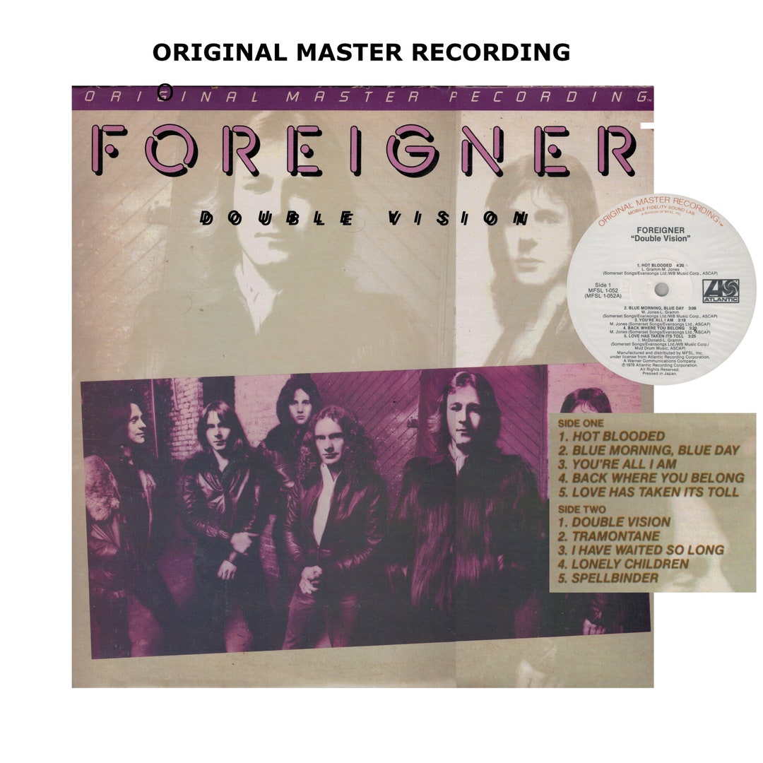LP - Foreigner - Double Vision - MFSL Original Master Recording - Etsy