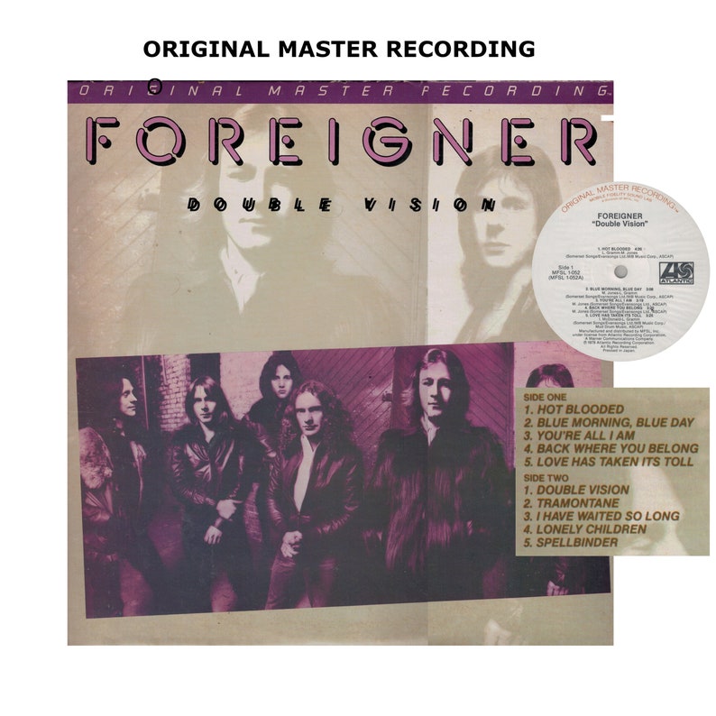 LP - Foreigner - Double Vision - MFSL Original Master Recording - Etsy