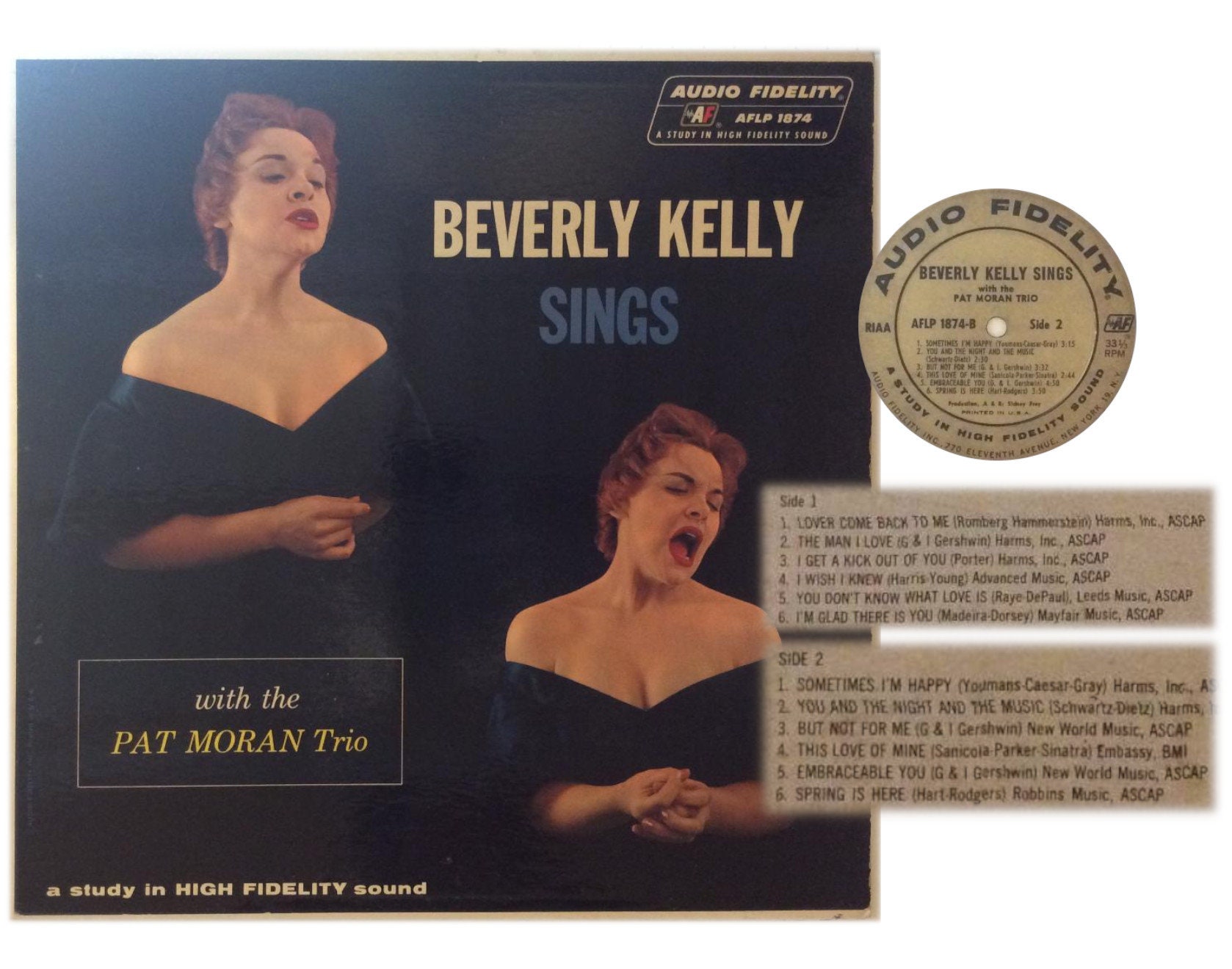 LP - Beverly Kelly - Sings - AFLP 1874 - Etsy