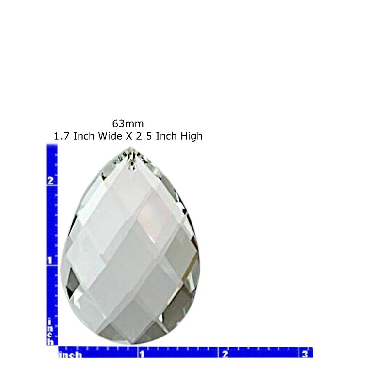 Swarovski Strass 8741 Tear Drop Prism - Crystal Clear - 4 Sizes - Etsy