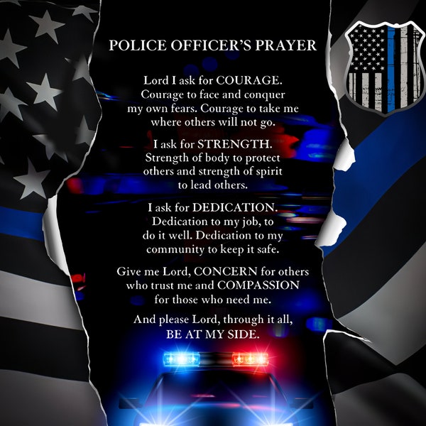 Police Officer Prayer - Etsy