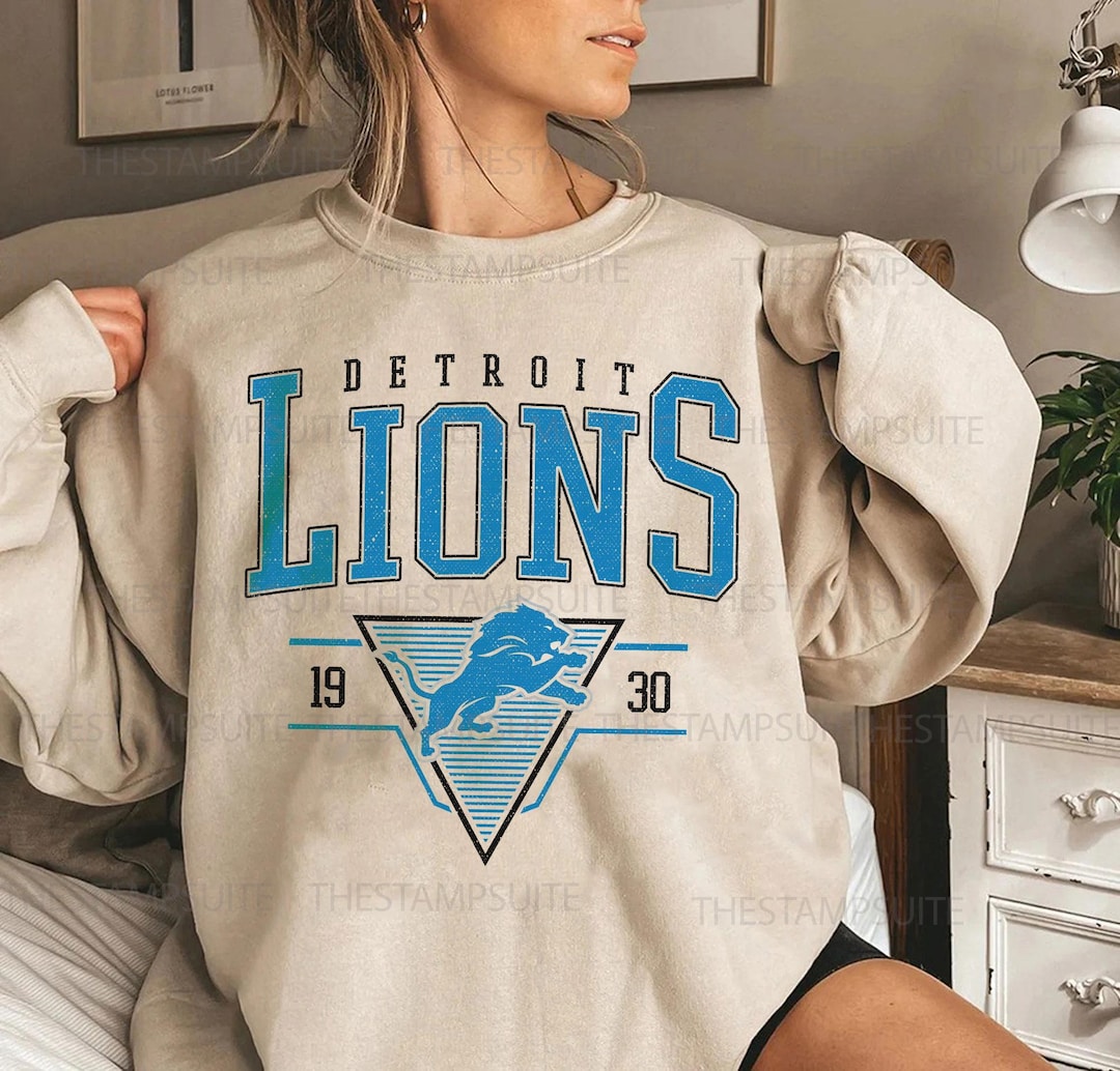 Vintage Detroit Lions Sweatshirt, Lions Shirt, Detroit Football Fan ...