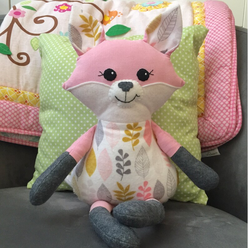 Happy Fox Sewing Pattern Stuffed Fox PDF Fox Doll Plushie - Etsy
