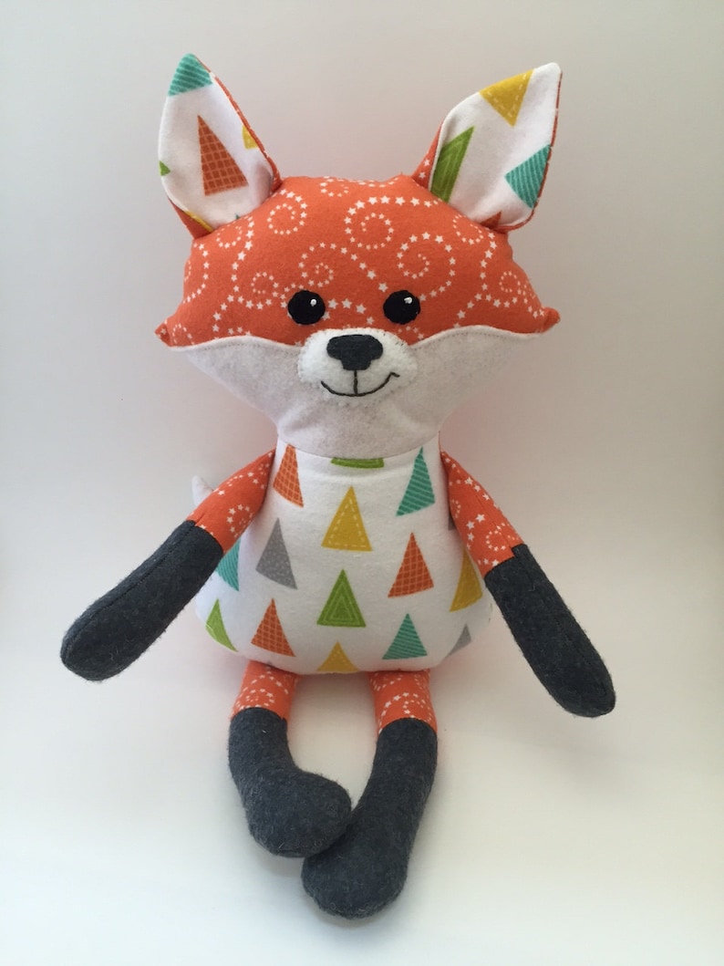 Happy Fox Sewing Pattern Stuffed Fox PDF Fox Doll Plushie - Etsy