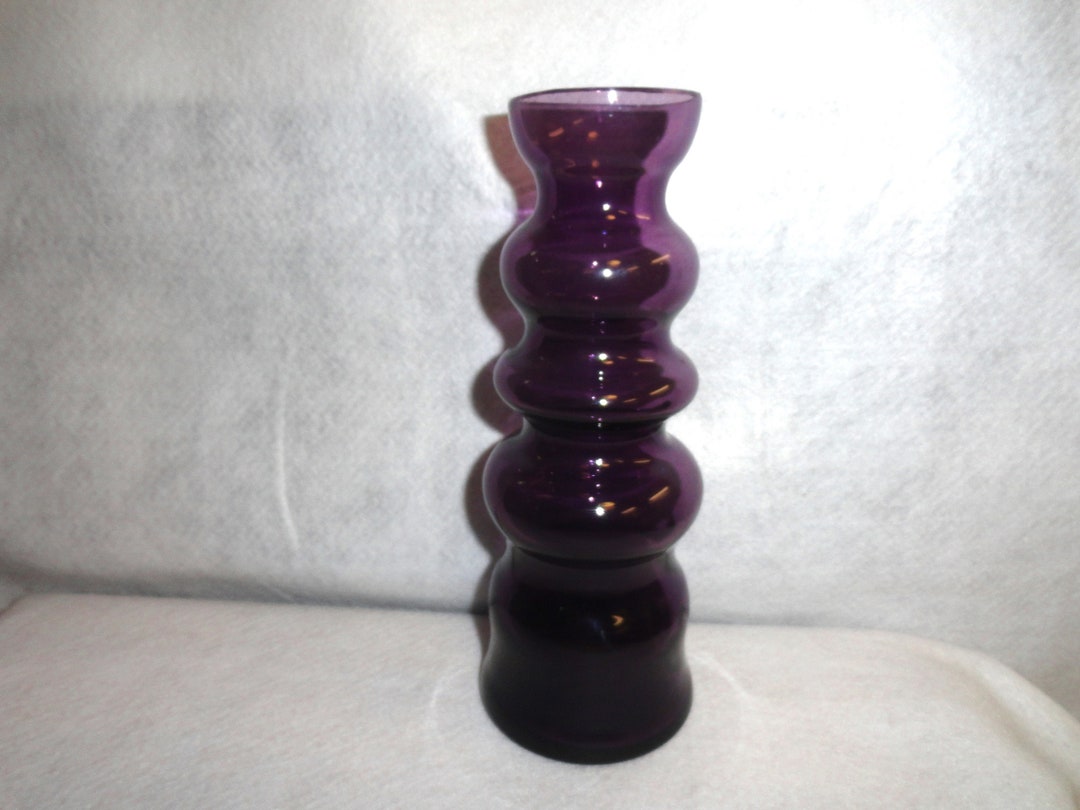 Vintage MCM Hand Blown Gurgle Glass Vase - Etsy