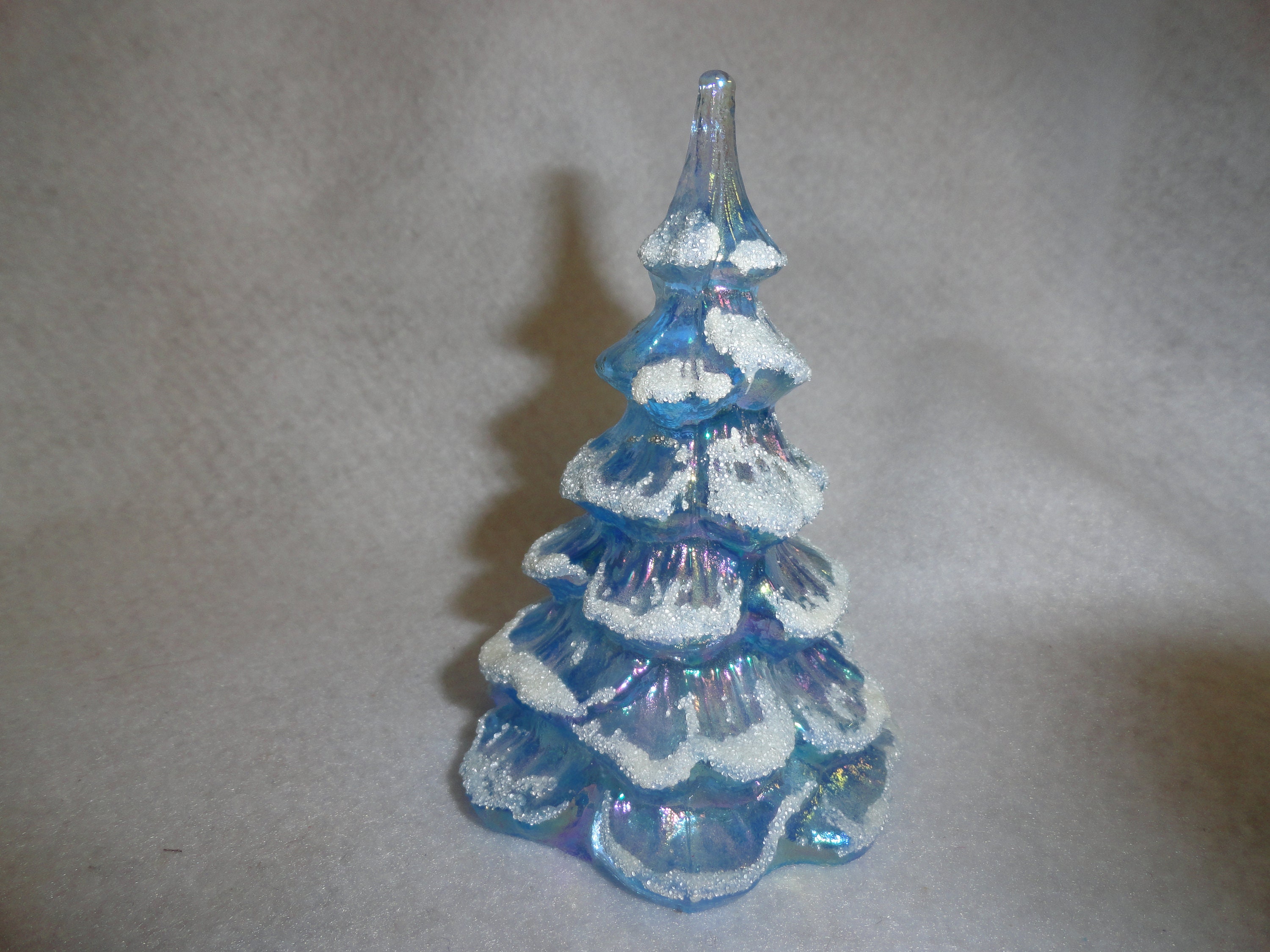 exclusive deals Fenton Blue, Snow Flocked, Iridescent Christmas Trees ...