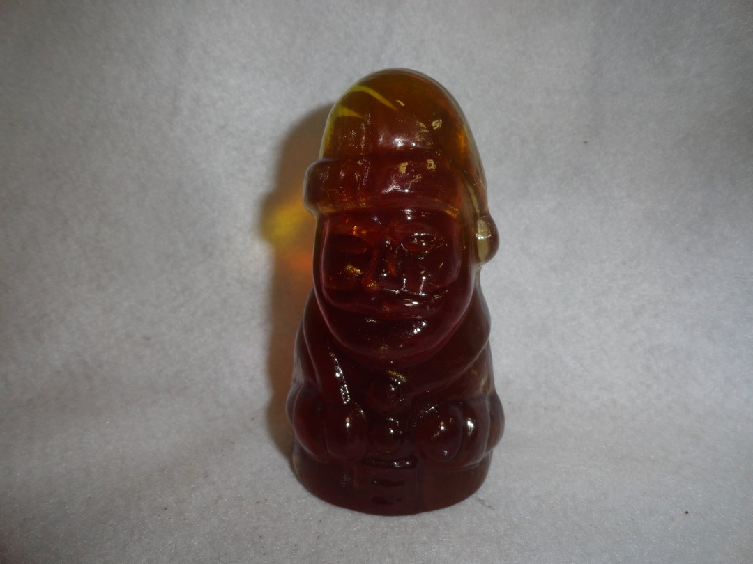 Blenko Art Glass Santa Figurine - New - Etsy