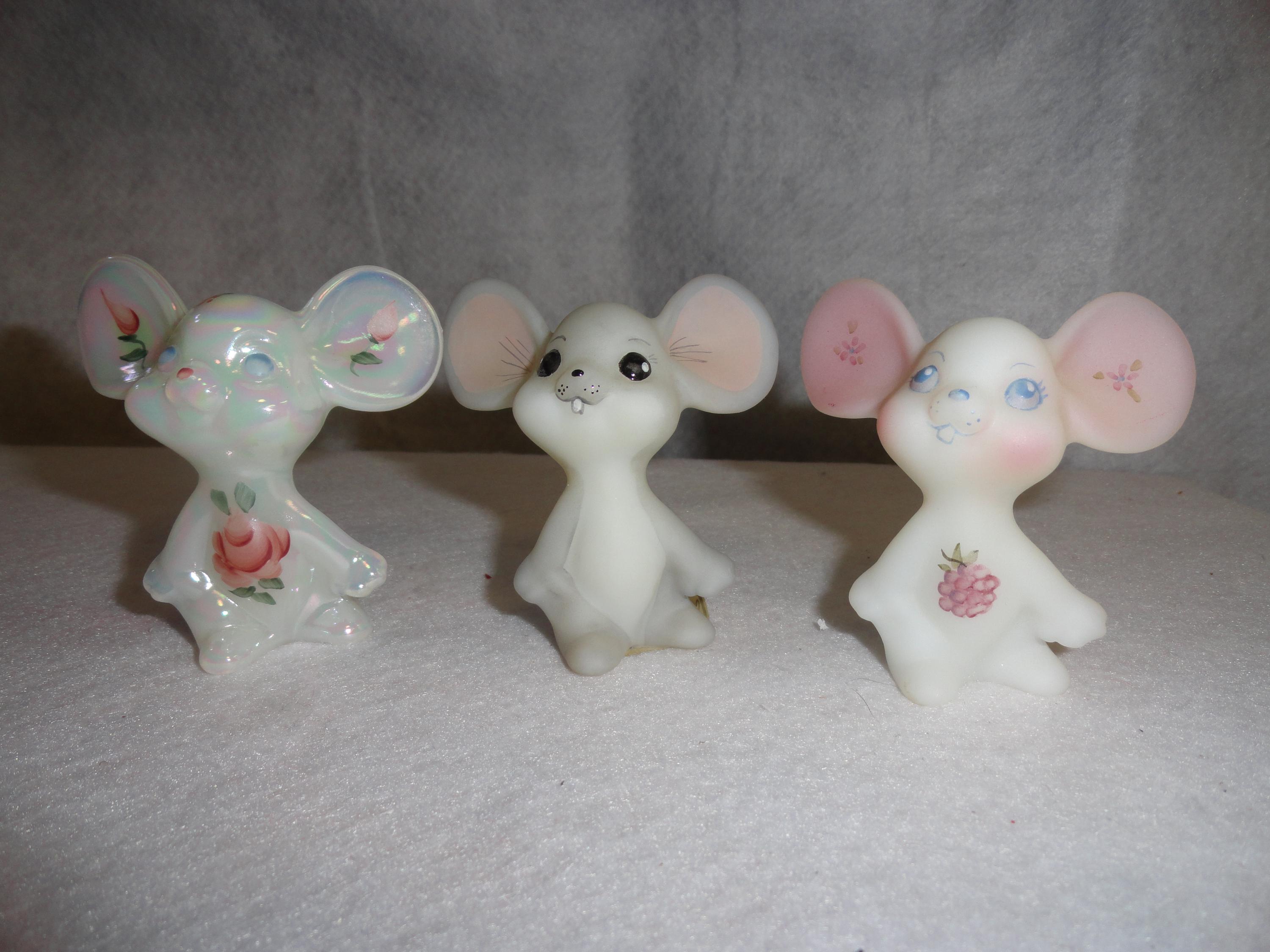 CHOICE of Fenton Hand Painted Mice - Etsy