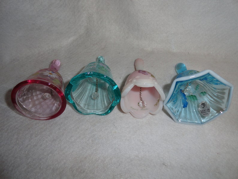 CHOICE of Fenton Hand Painted Mini Bells - Etsy