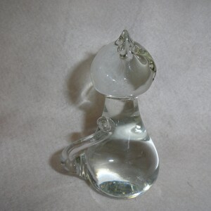 Blenko Art Glass Cat Figurine - Etsy