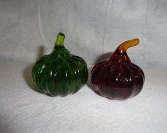 Blenko Large Art Glass Pumpkin New - Etsy