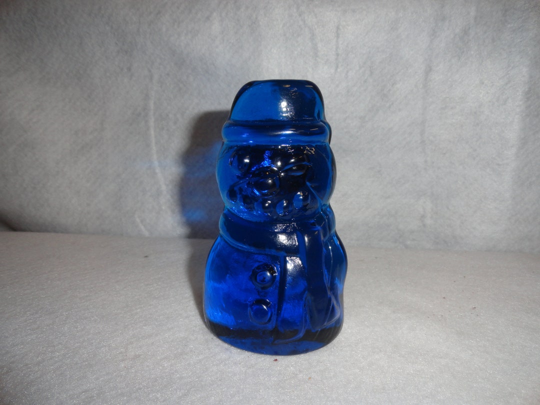 Blenko Art Glass Snowman New - Etsy