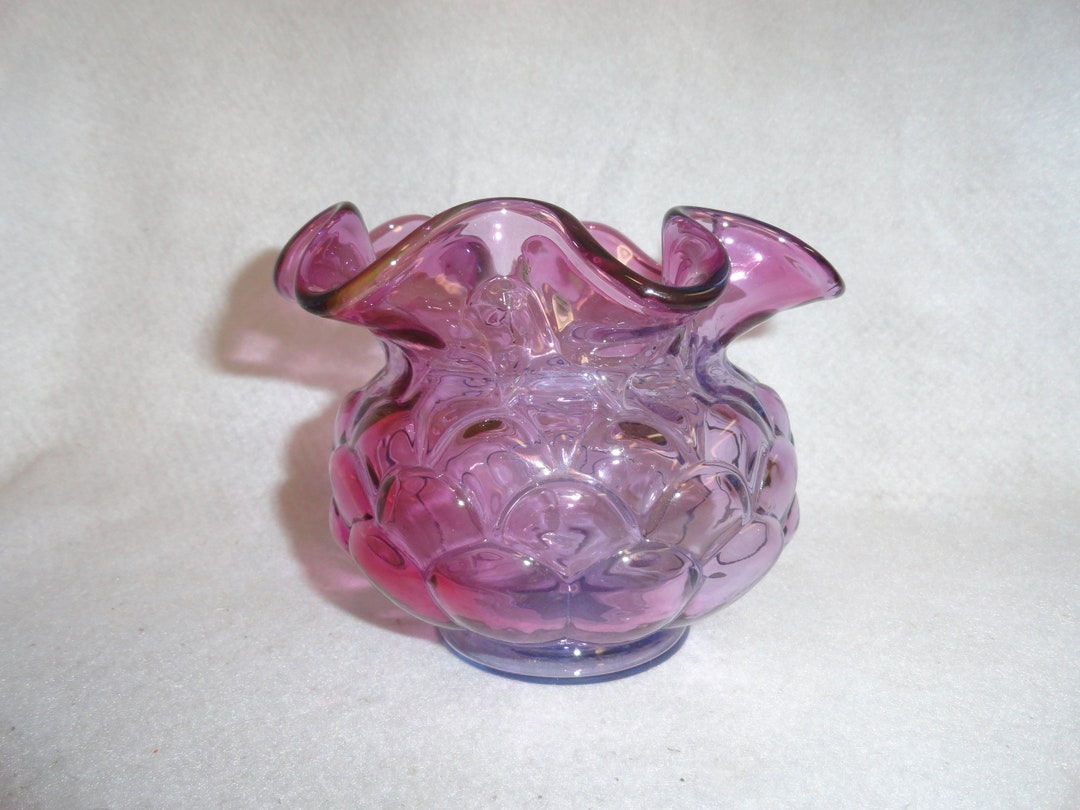 Fenton Mulberry Jacqueline Vase - Etsy