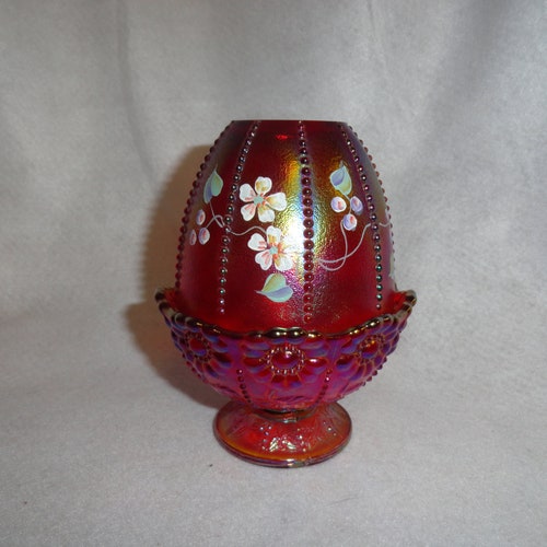 Fenton Burmese Fairy Lamp - Etsy