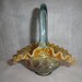 Fenton Aqua Opalescent Marigold Carnival Glass Inverted Strawberry ...