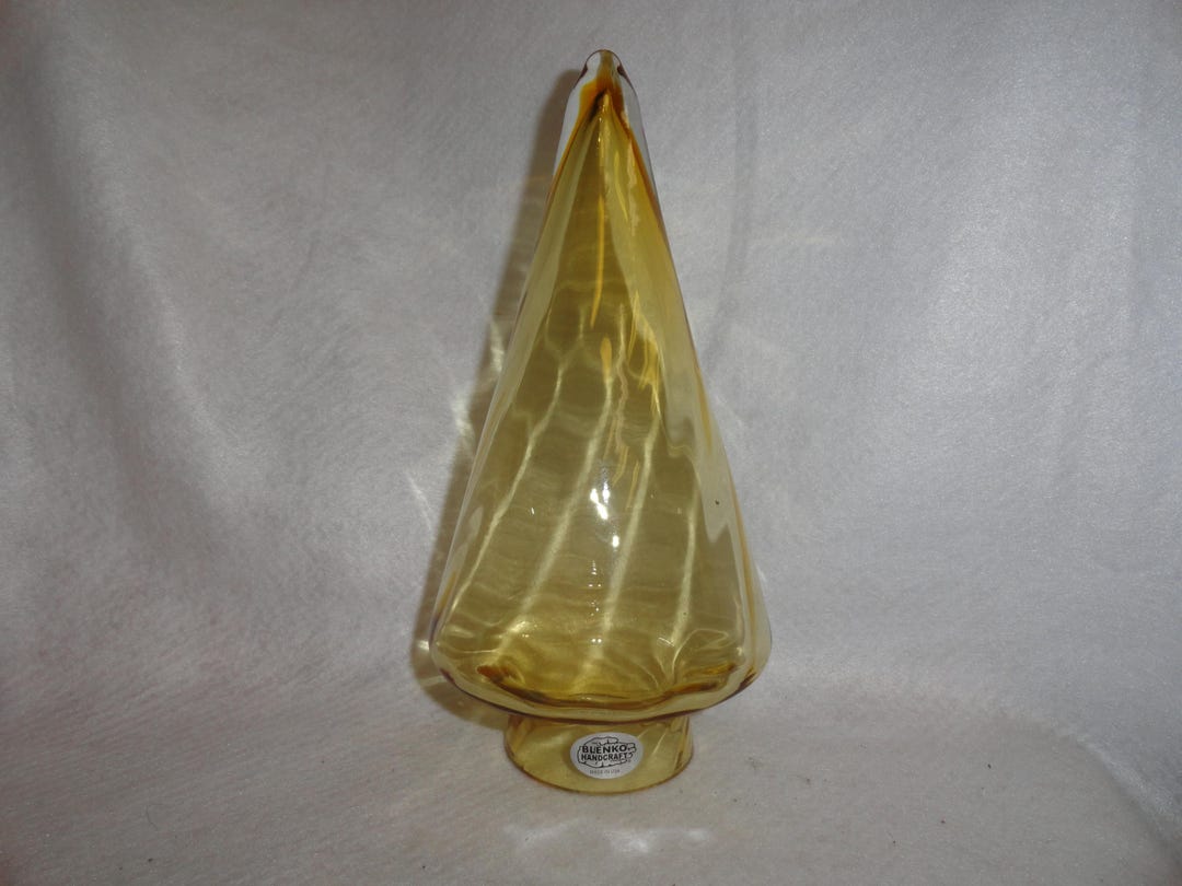 Blenko Pine Spire Optic Christmas Tree - Etsy