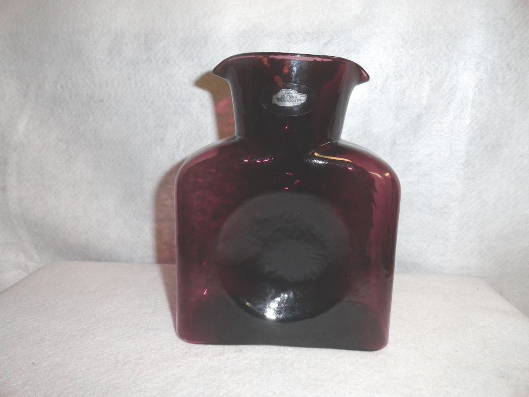 Blenko Amethyst 384 Water Bottle Vase - Etsy
