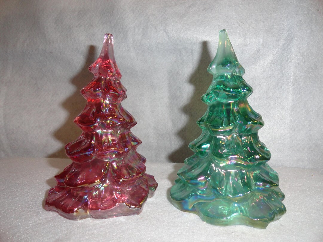 CHOICE of Fenton Iridized Large Christmas Trees - Etsy