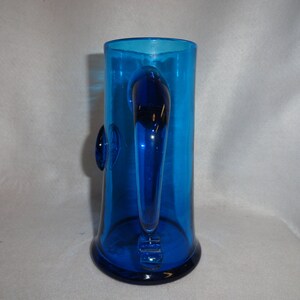 Blenko 7629S Americana Turquoise Tankard - Etsy