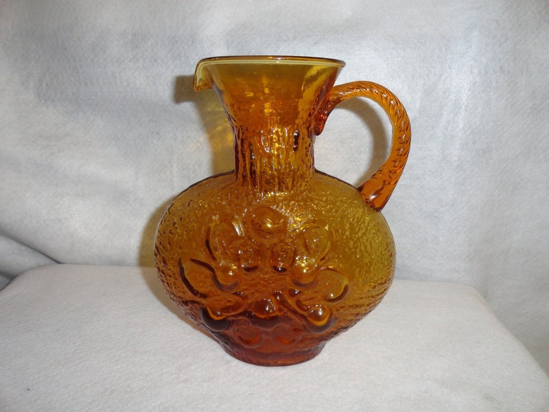 Vintage Wayne Husted for Stelvia Art Glass Pitcher - Etsy