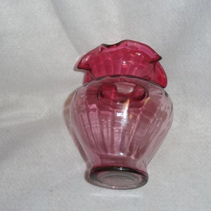 Fenton Rubina Verde Sample Vase - Etsy