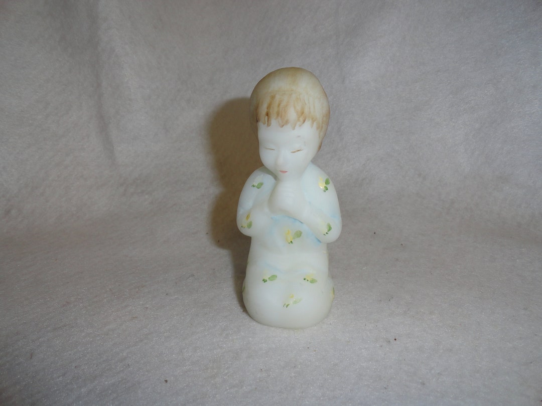 Fenton Hand Painted Praying Girl - Etsy